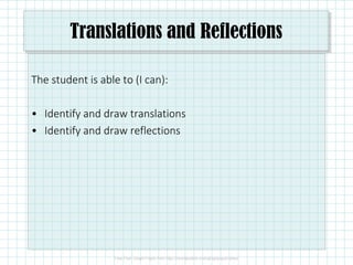 4.1 Translations and Reflections | PPT
