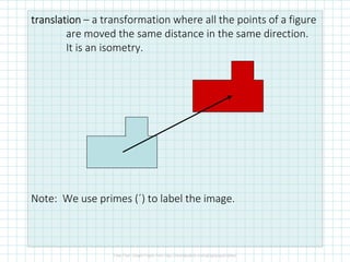 4.1 Translations and Reflections | PDF