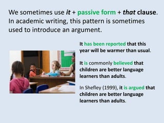4.5 special passive structures | PPTX