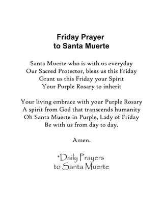 Santa Muerte Daily Prayers | PPT