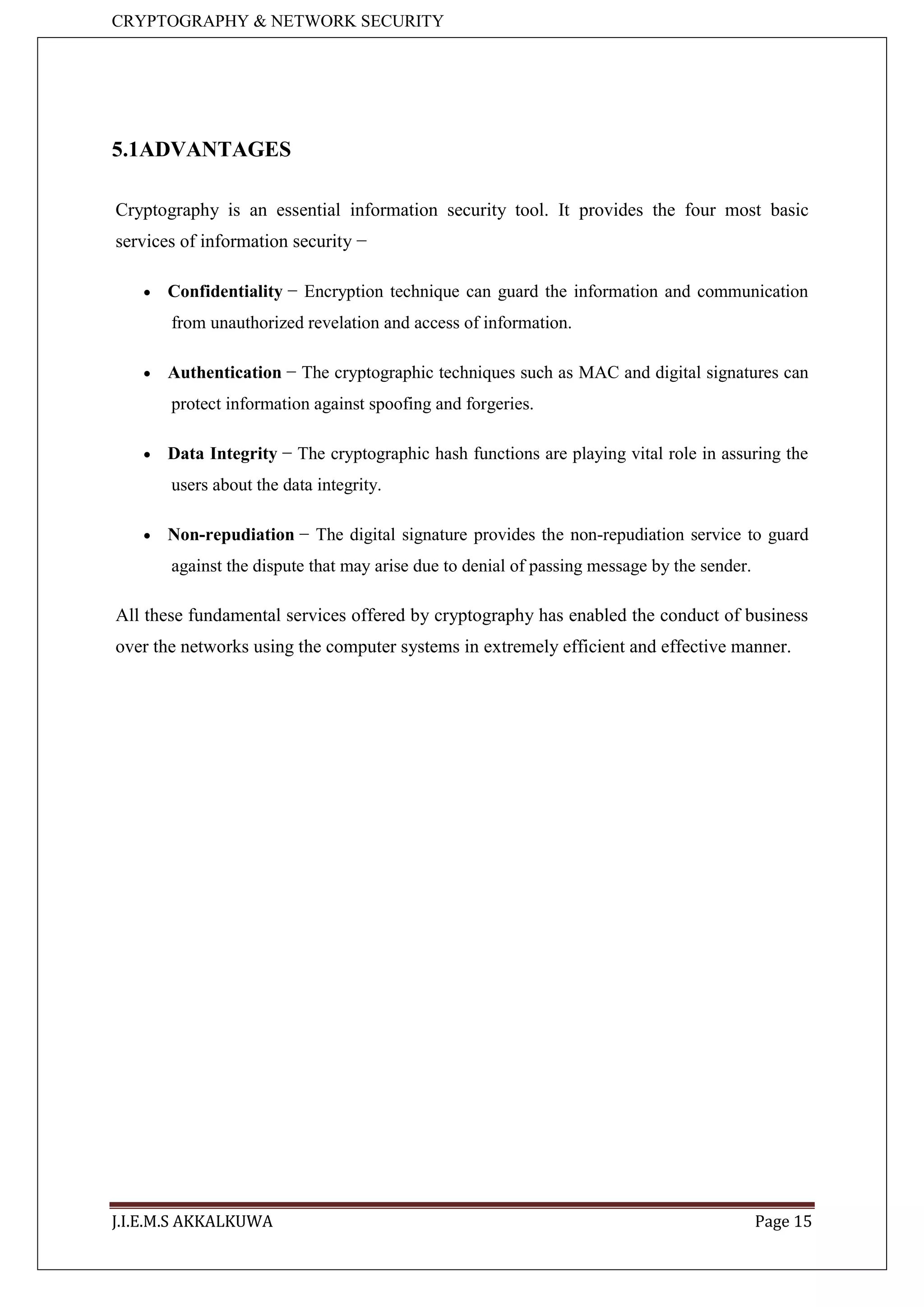 4.report (cryptography & computer network) | PDF