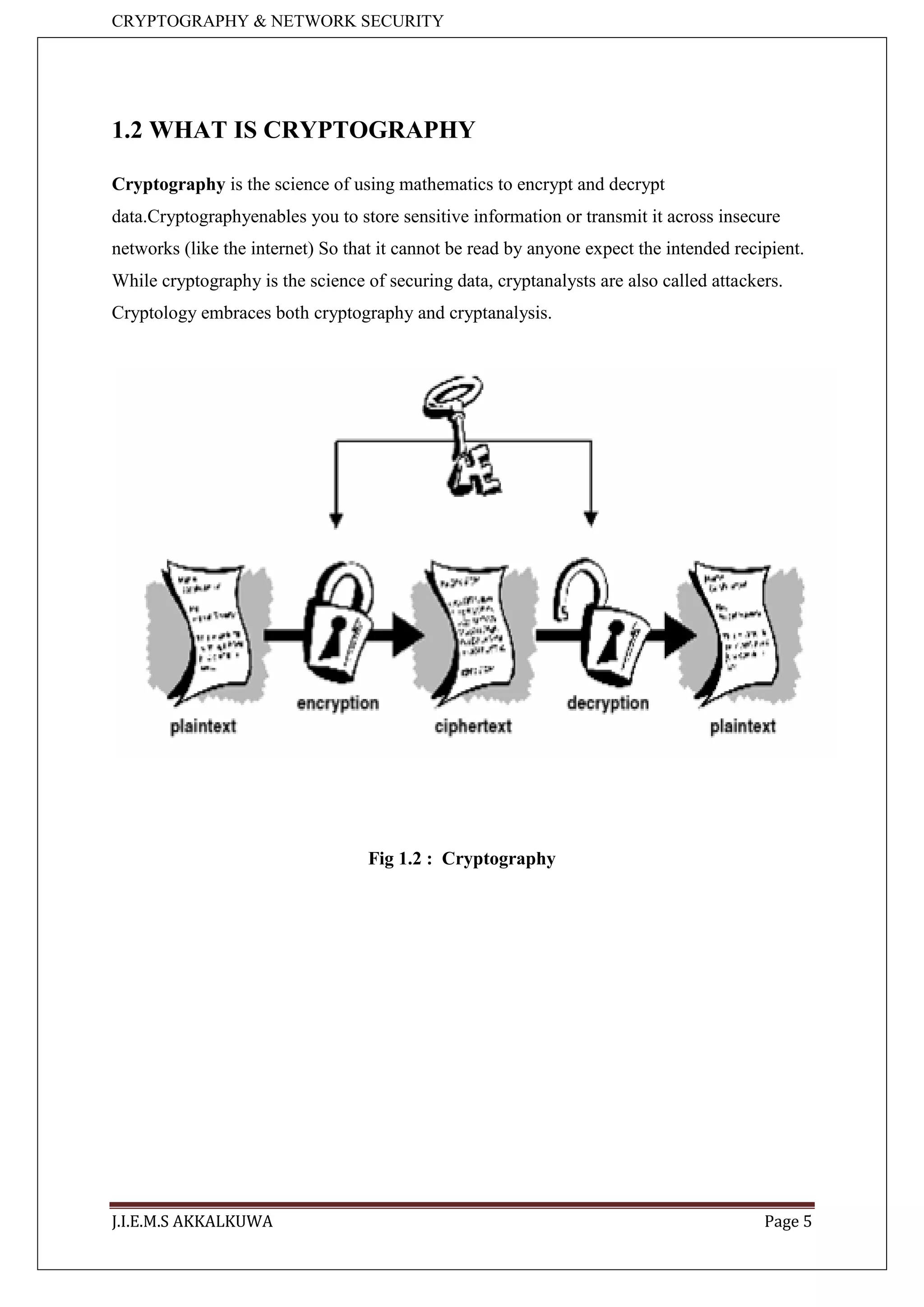 4.report (cryptography & computer network) | PDF