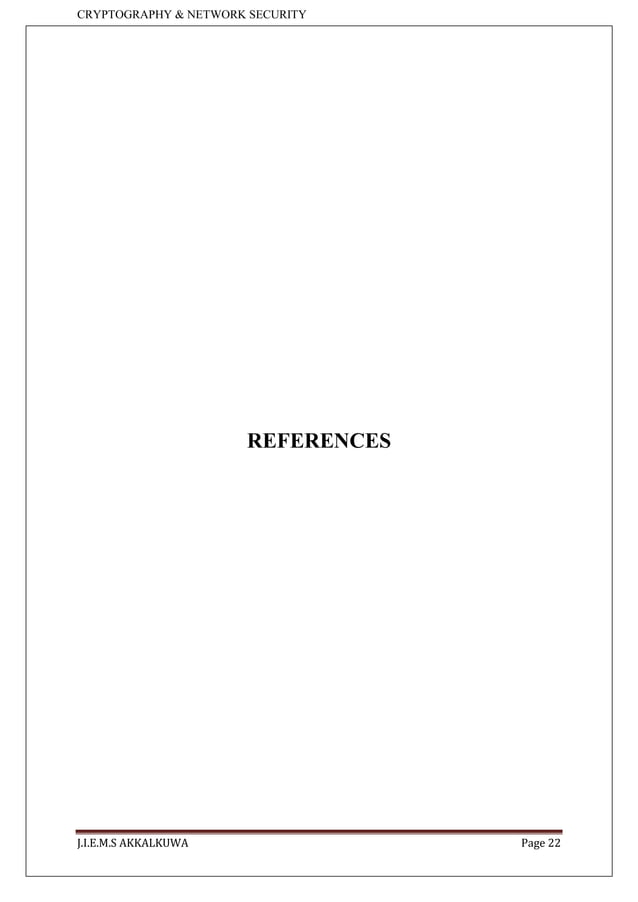 4.report (cryptography & computer network) | PDF