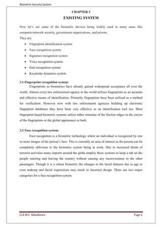 4.report (biometric security system) | PDF
