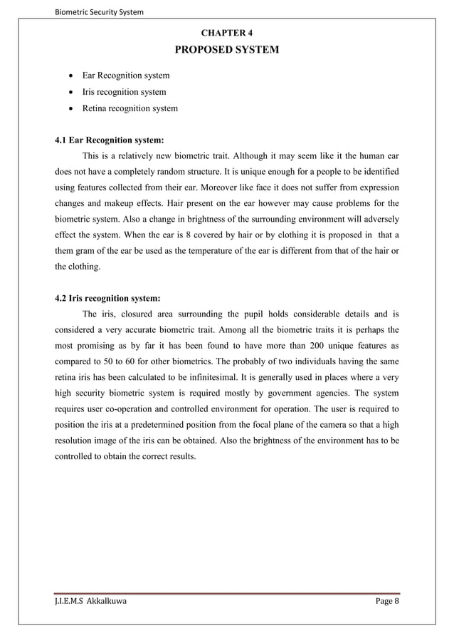 4.report (biometric security system) | PDF