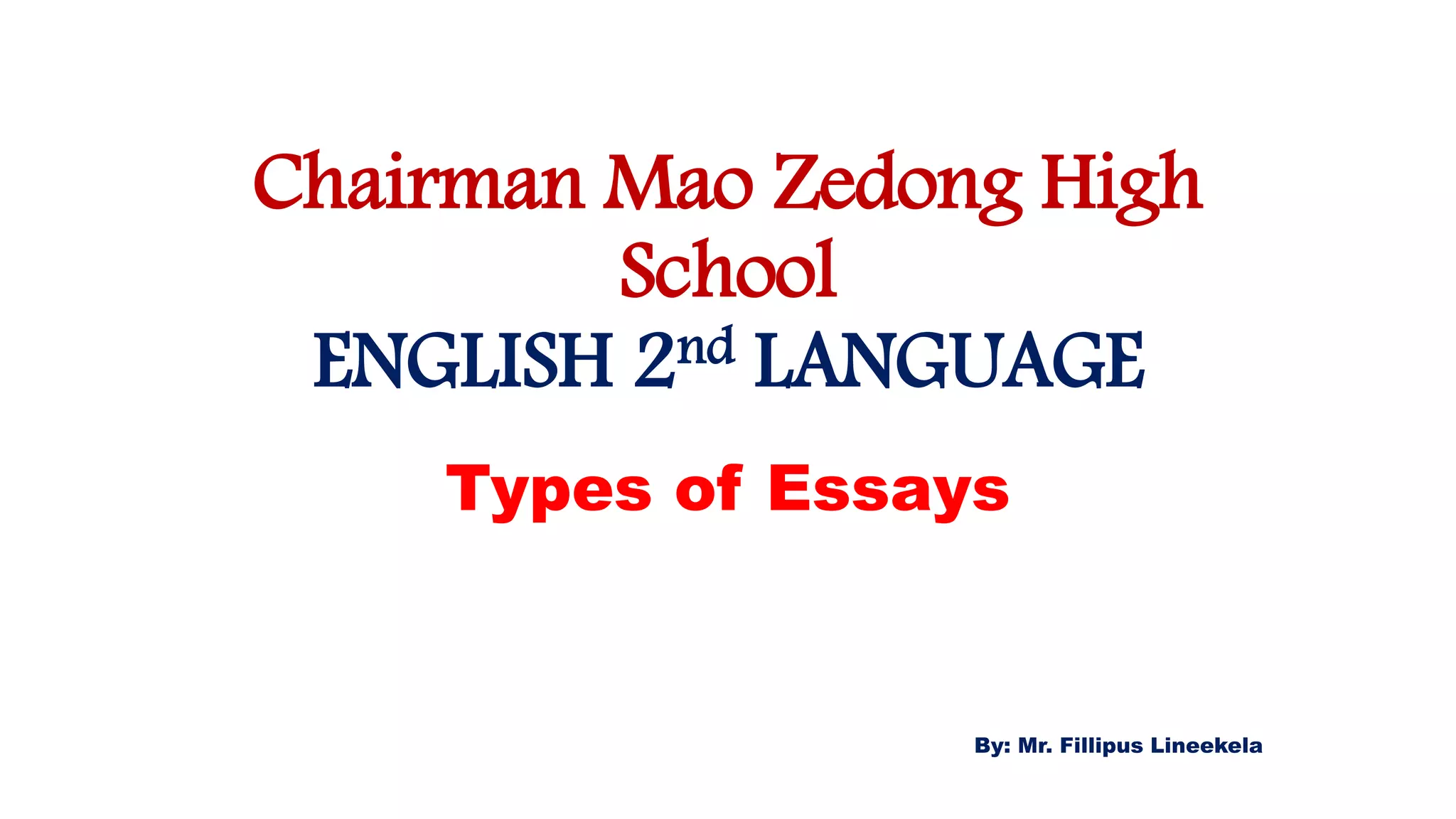 4.types of essays | PPTX