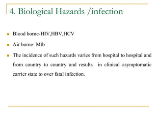 4.hazards of working in the operation room | PPTX