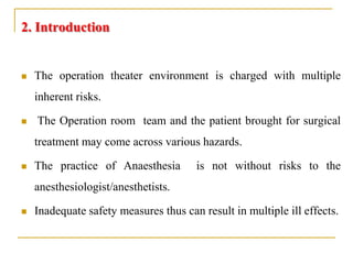 4.hazards of working in the operation room | PPTX