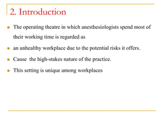 4.hazards of working in the operation room | PPTX