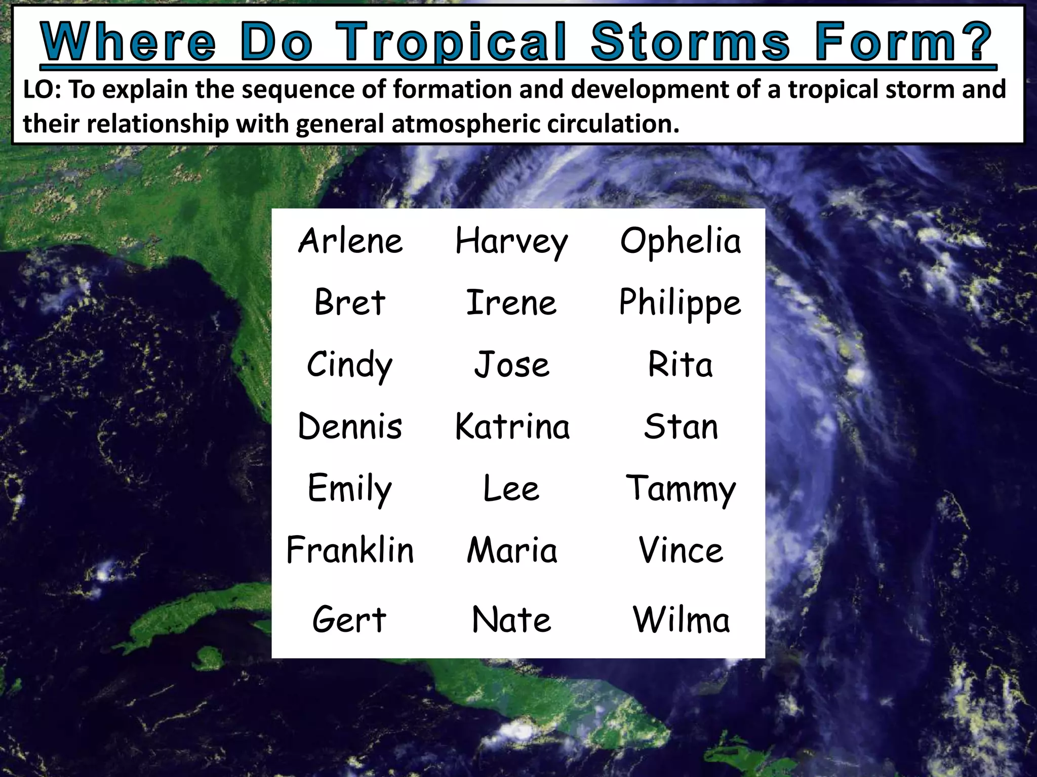4.Tropical storm formation | PPTX