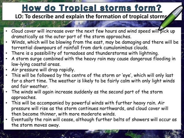 4.Tropical storm formation | PPTX | Weather | Science