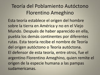 4. teorias de poblamiento americano | PPTX