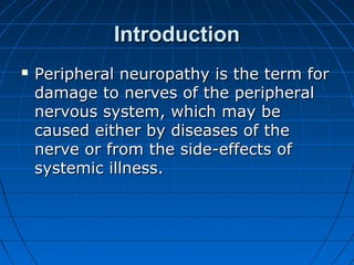 4. peripheral neuropathy | PPT