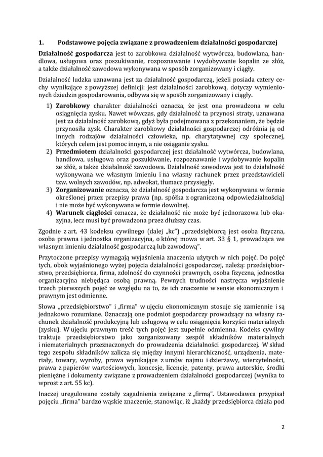 4 Podstawowe pojęcia, cechy i klasyfikacja przedsiębiorstw | PDF ...