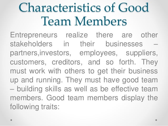 Characteristics Of Good Team Members characteristics-of-good-team-members