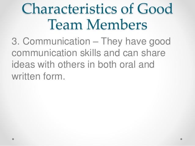 Characteristics Of Good Team Members characteristics-of-good-team-members