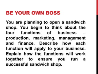 Functions of Business | PPTX