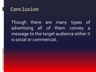 Types and Purpose of Advertising | PPT