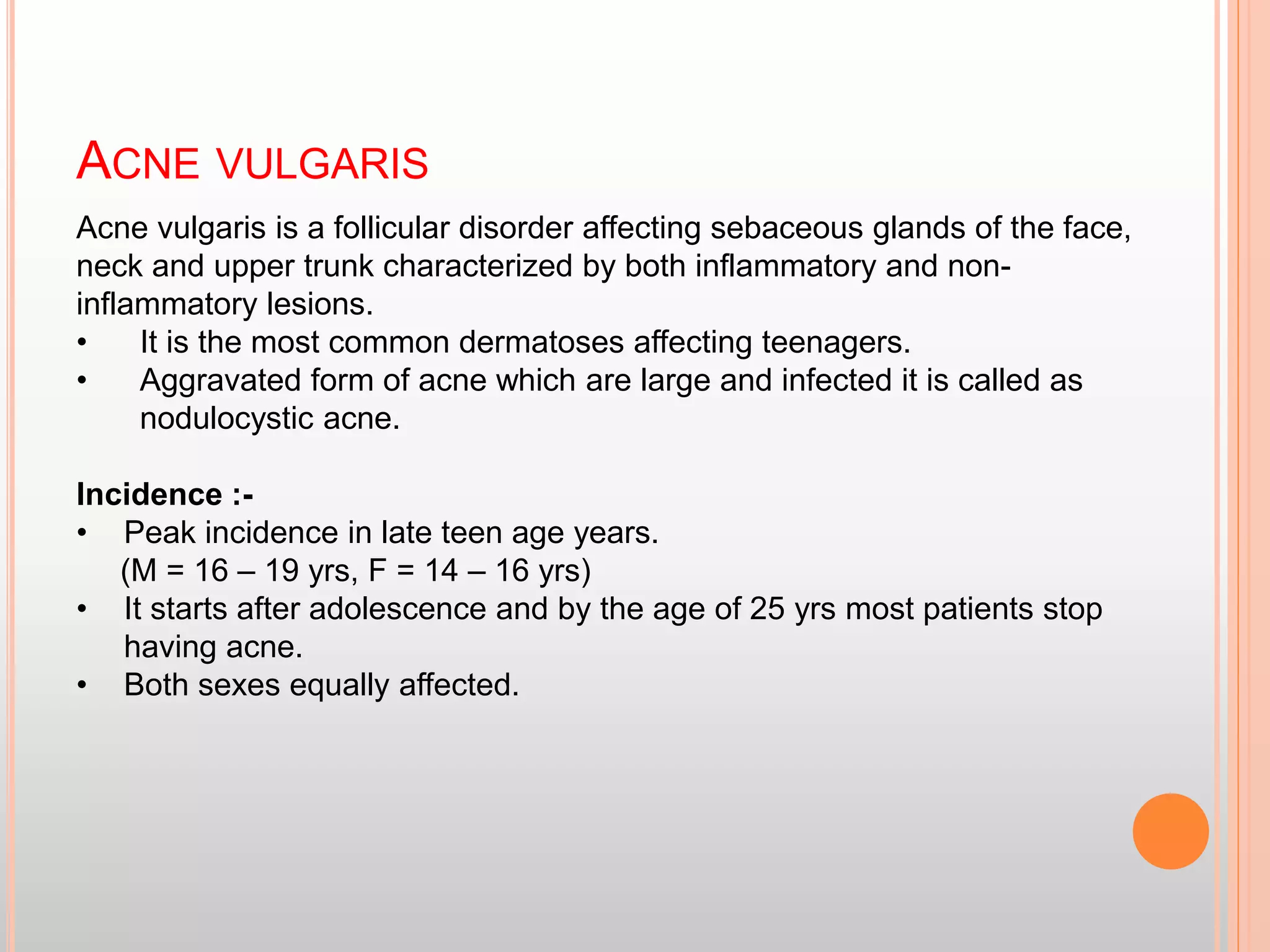 4. Acne vulgaris | PPTX