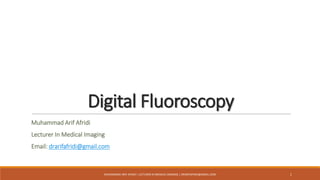 Digital Fluoroscopy Imaging System | PDF