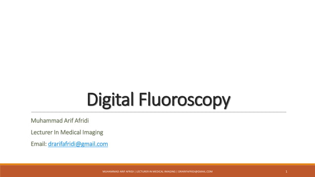 Digital Fluoroscopy Imaging System | PDF