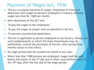 4. wage fixation & legislation | PPT