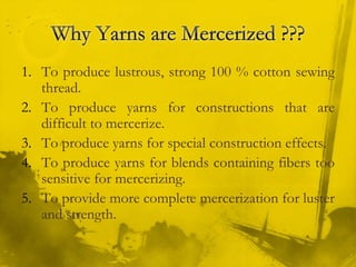 Mercerization | PPTX