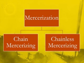 Mercerization | PPTX