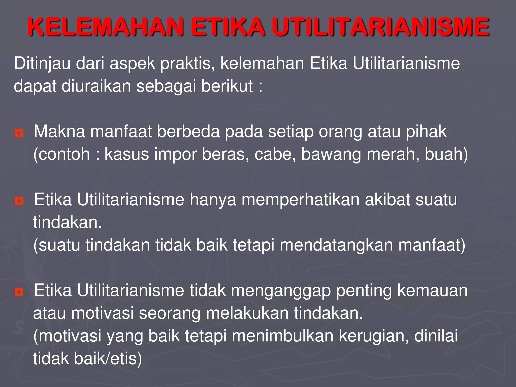 etika utilitarianisme | PDF
