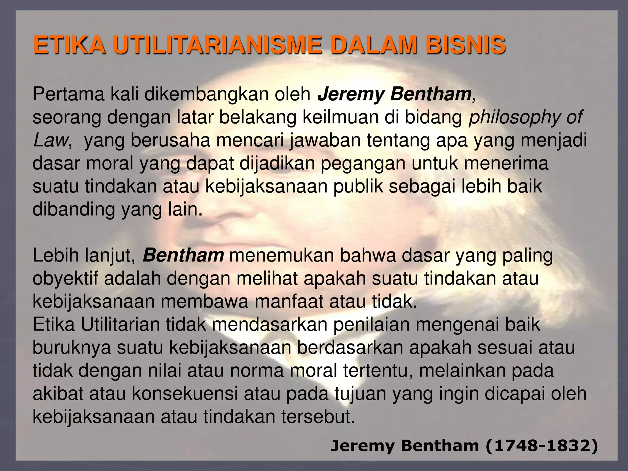 etika utilitarianisme | PDF