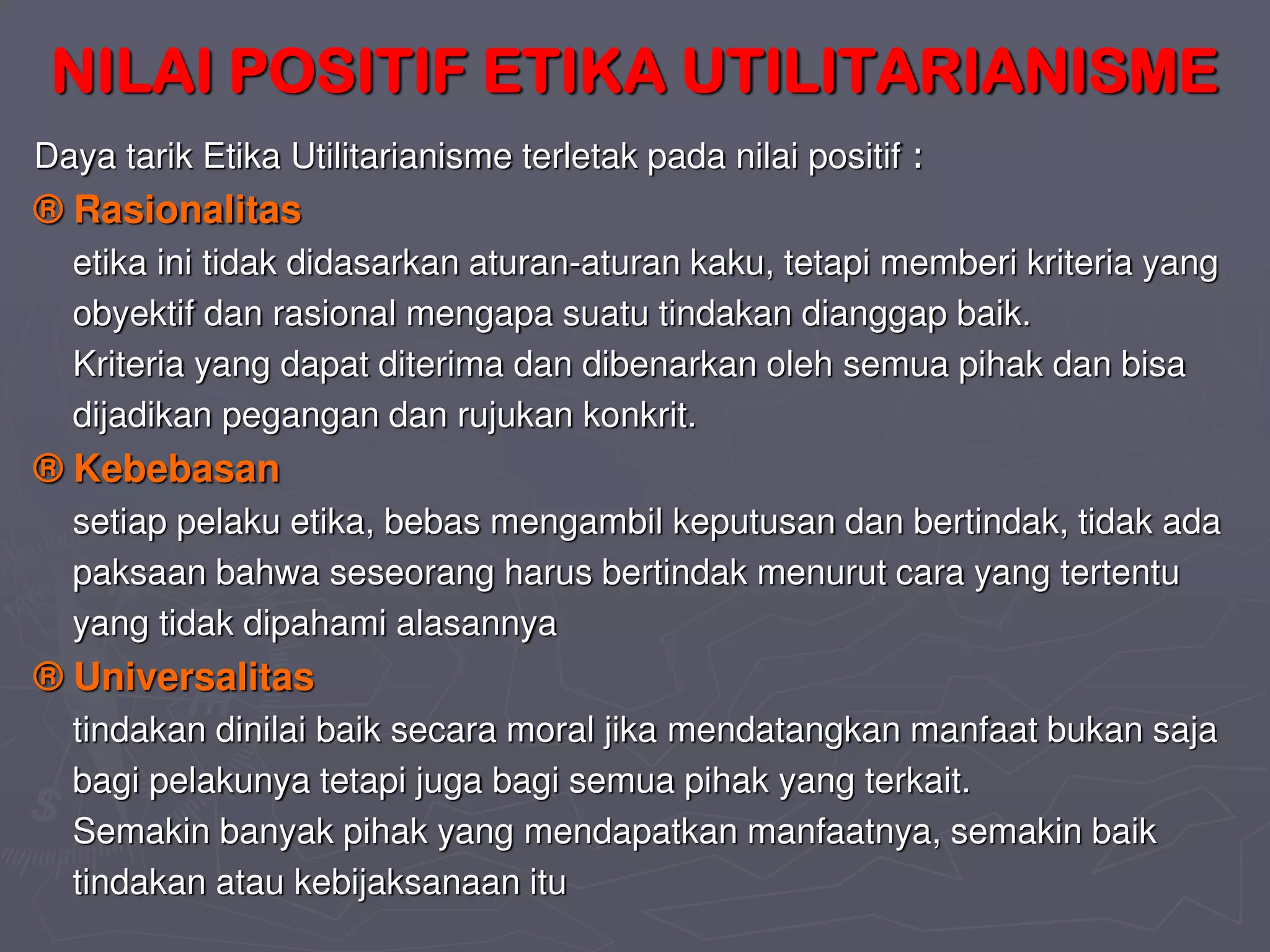 etika utilitarianisme | PDF