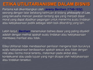 etika utilitarianisme | PDF