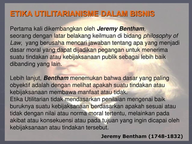 etika utilitarianisme | PDF