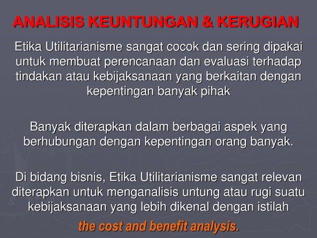 etika utilitarianisme | PDF