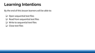 H file handling | PPT
