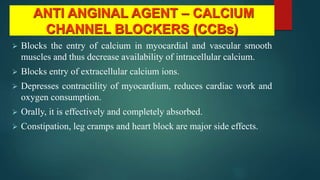 Antianginal agents | PPTX