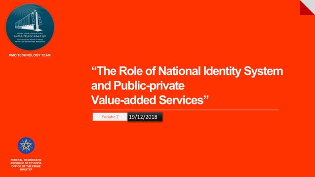 “The Role of National Identity System and Public-private Value-added ...