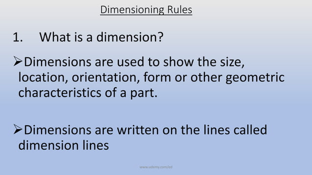 Dimensioning Rules in Engineering Drawing | PPTX | Drawing and ...
