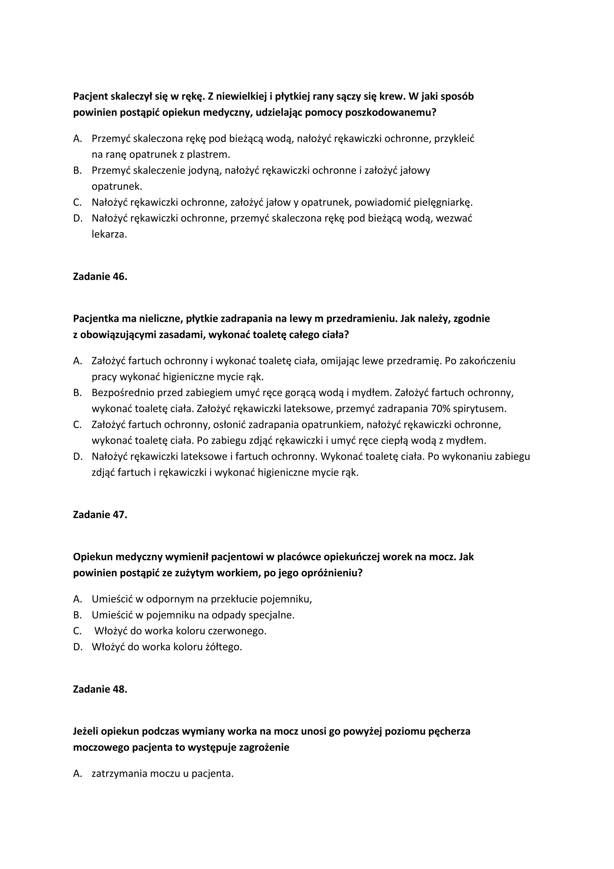 4 1 opiekun medyczny | PDF