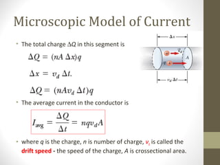 Current and resistors - 203PHYS | PPT