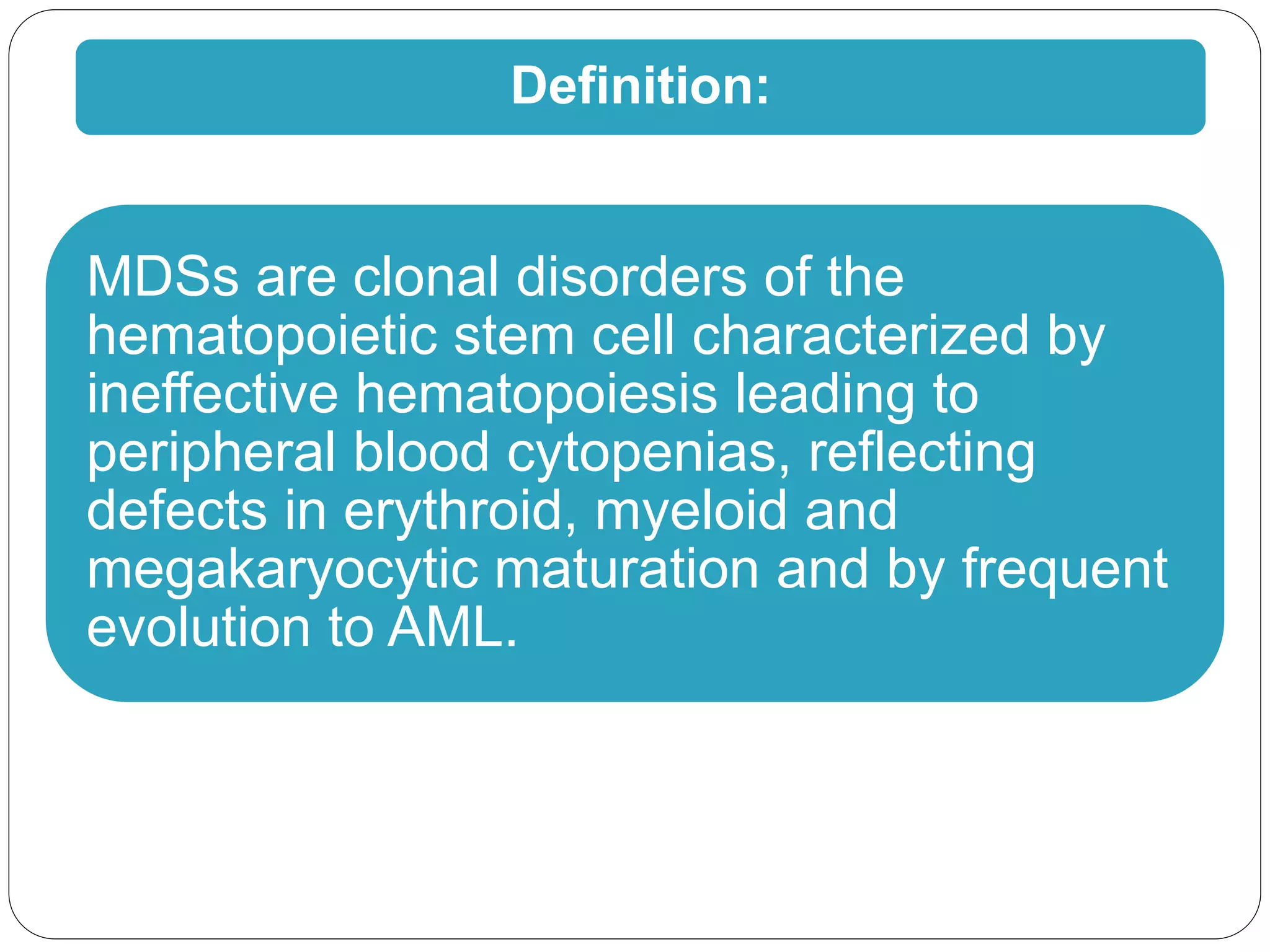 Myelodysplastic Syndrome | PPTX