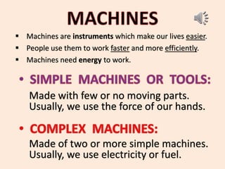 Tools and machines | PPTX