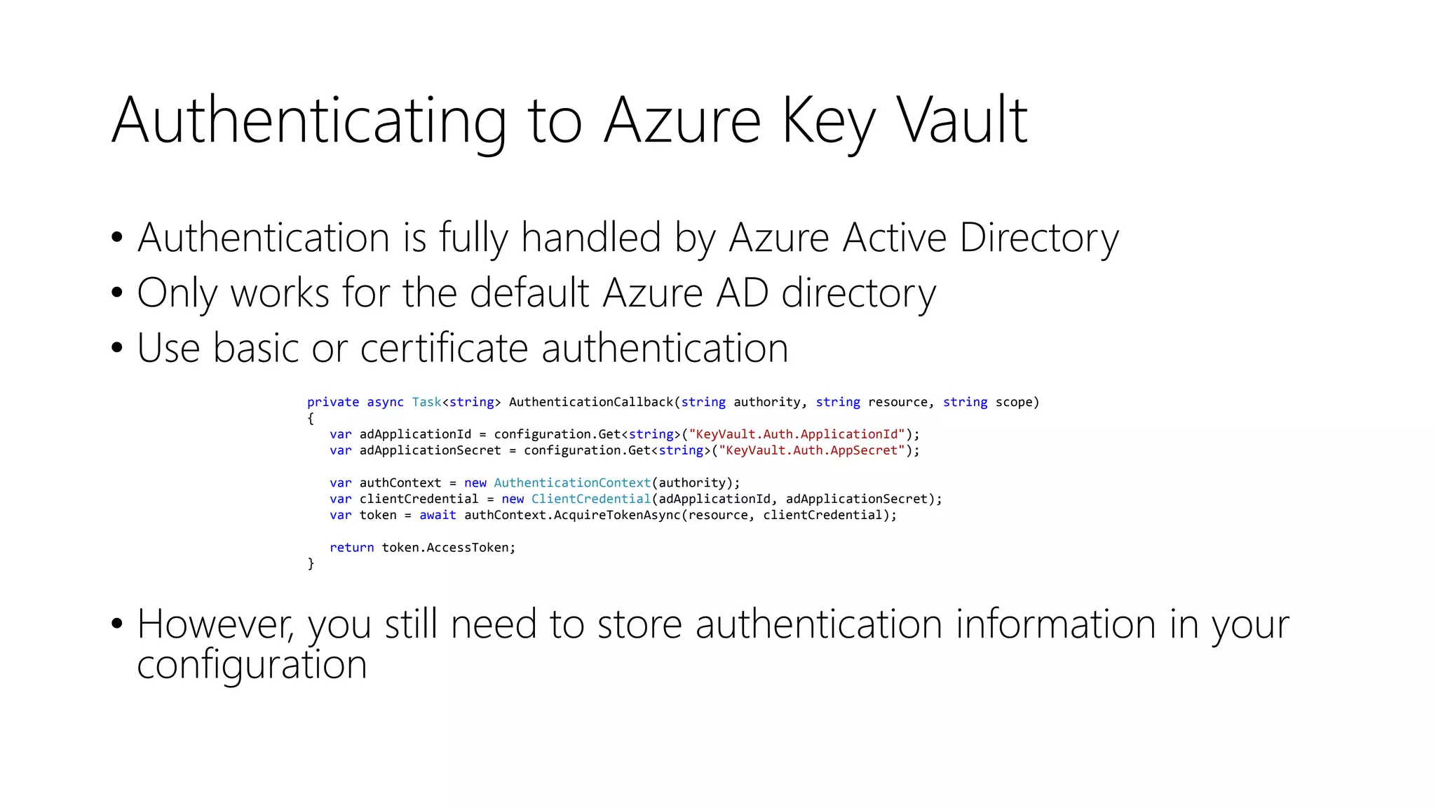 Azure Low Lands 2019 - Building secure cloud applications with Azure Key Vault | PPTX | Cloud ...