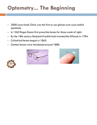 Recent advancements in optometry | PDF