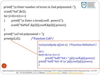 Addition of Two Polynomials | PPT
