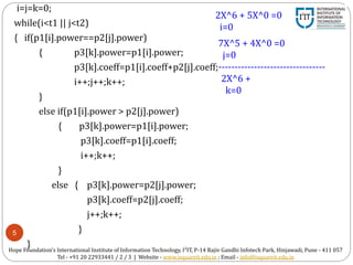 Addition of Two Polynomials | PPT