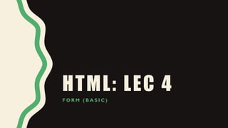 4.1 html lec 4 | PDF