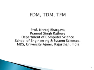 4.fdm,tdm,tfm | PPT