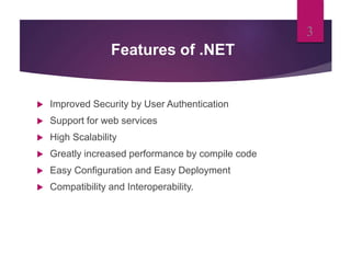 4. features of .net