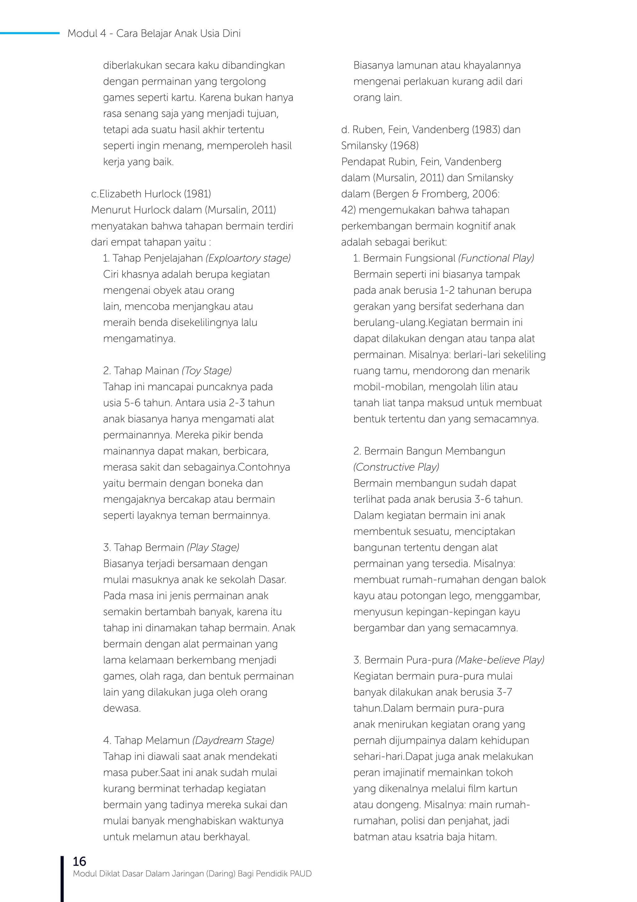 CARA BELAJAR ANAK USIA DINI | PDF